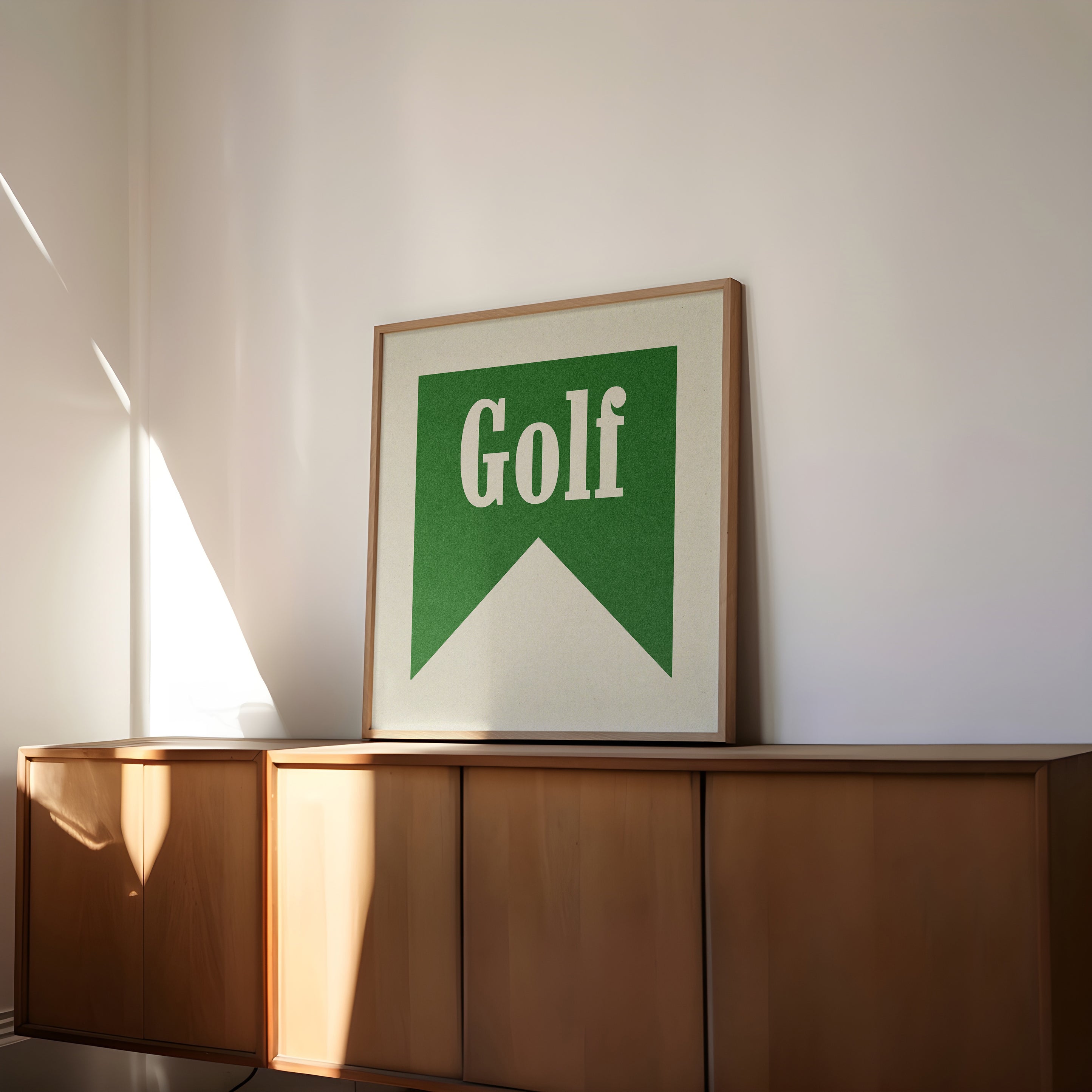 Retro Golf Poster Art Print Banner Style Square – Tejas Country Club