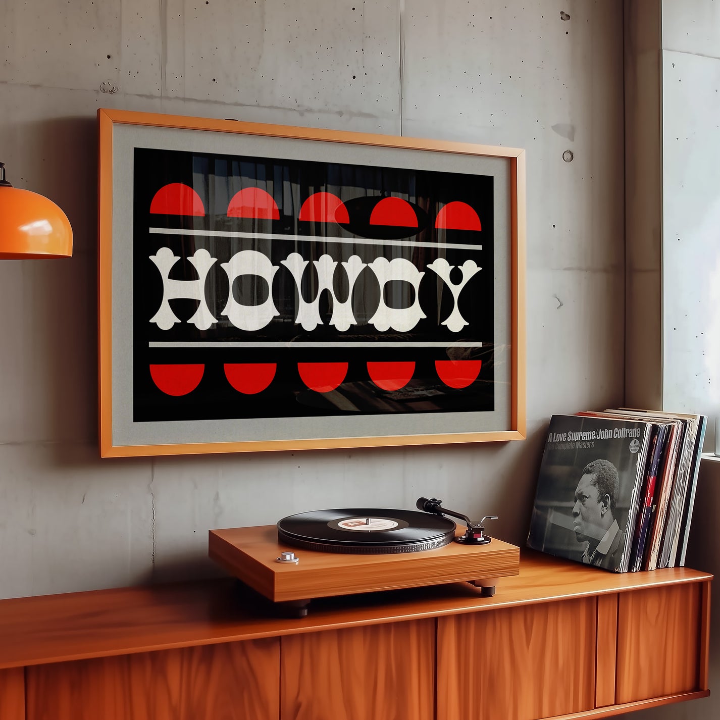 Black and Red Howdy Home Decor Art Print – Tejas Country Club
