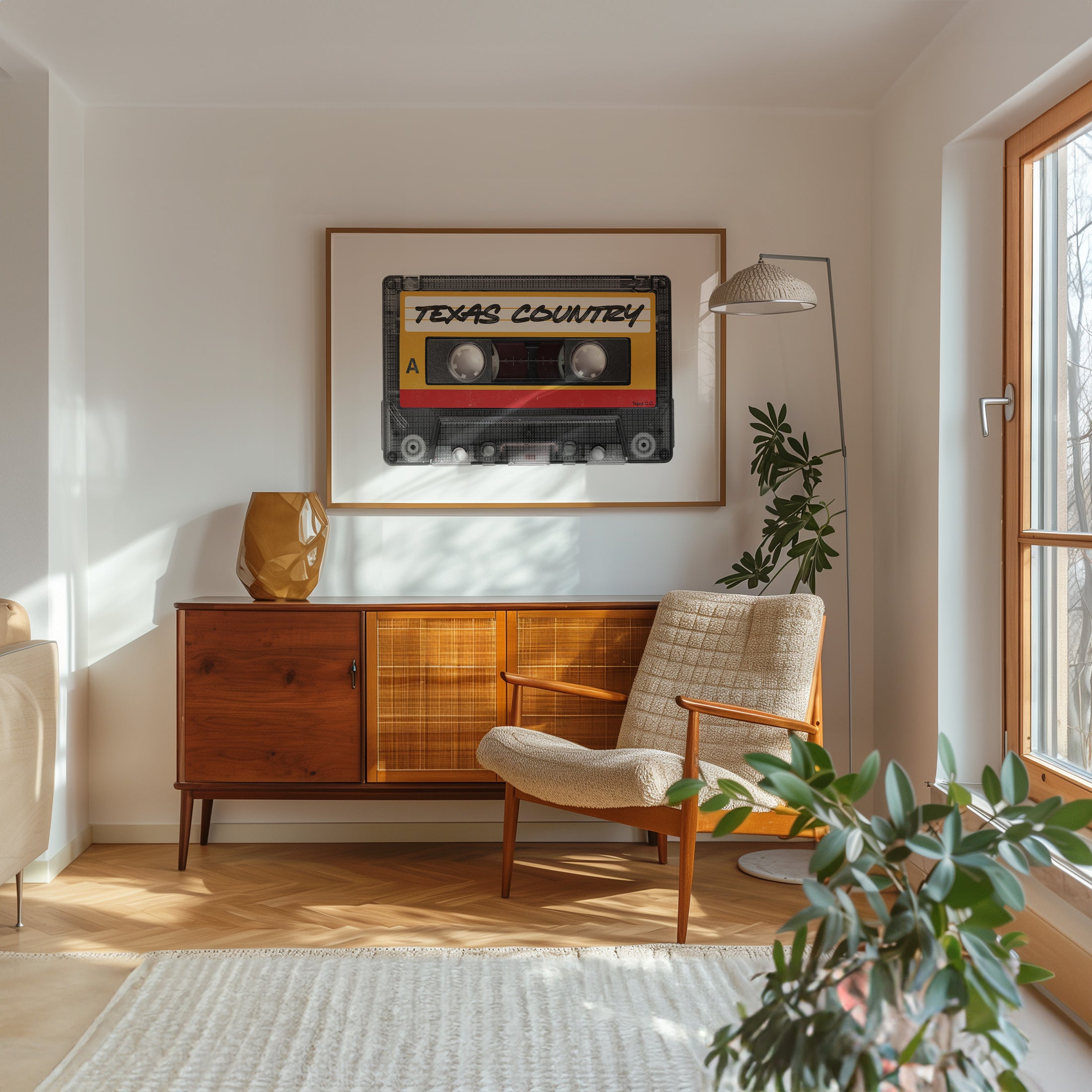 Texas Country Music Cassette Tape Art Print – Tejas Country Club