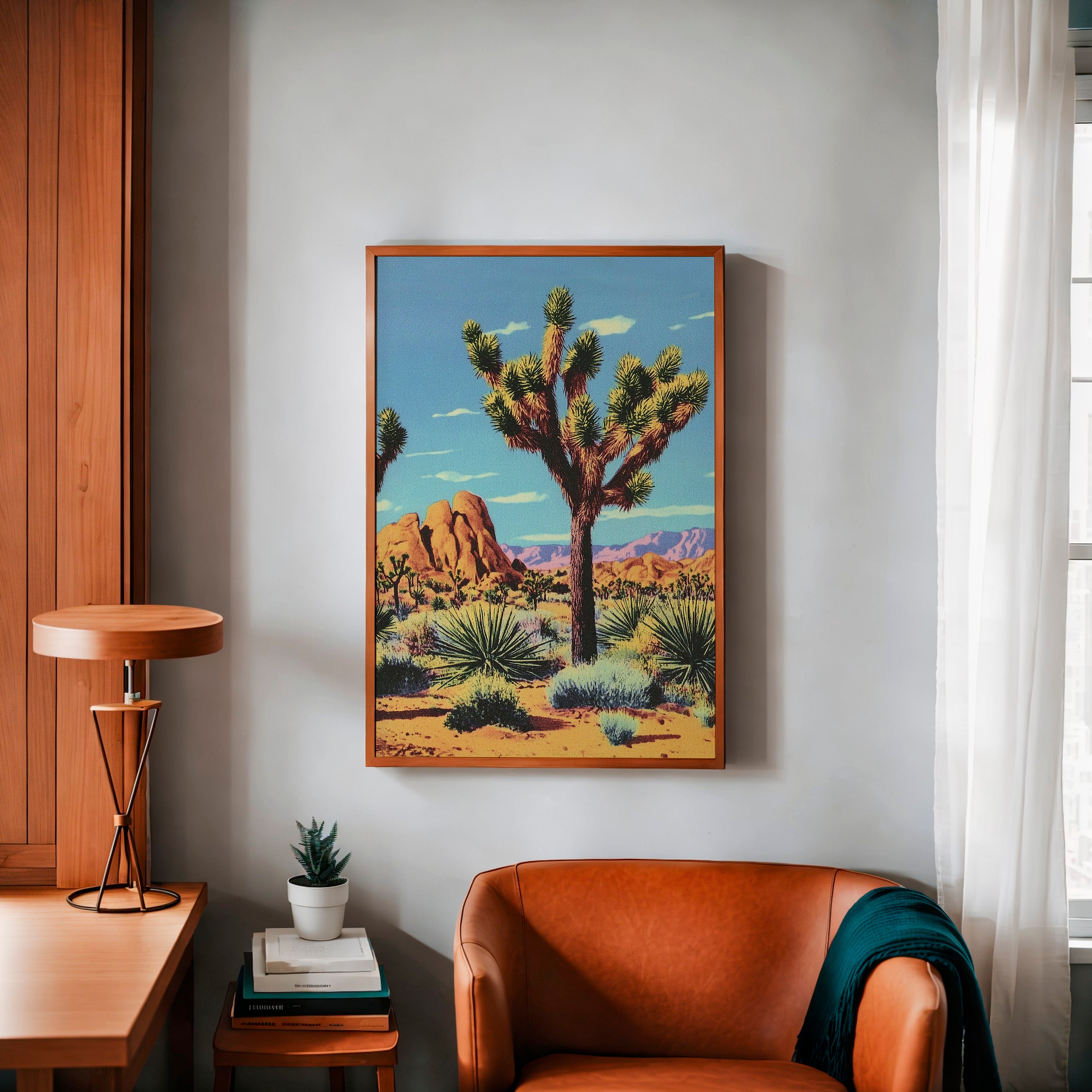 Joshua Tree Desert California Landscape Art Print – Tejas Country Club