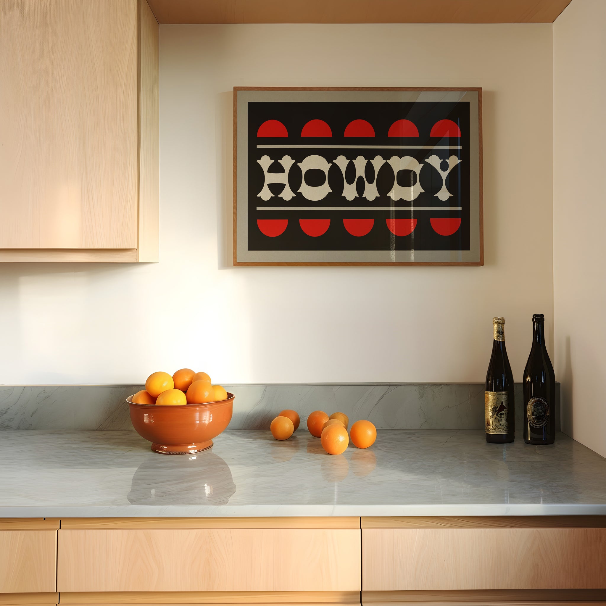 Black and Red Howdy Home Decor Art Print – Tejas Country Club