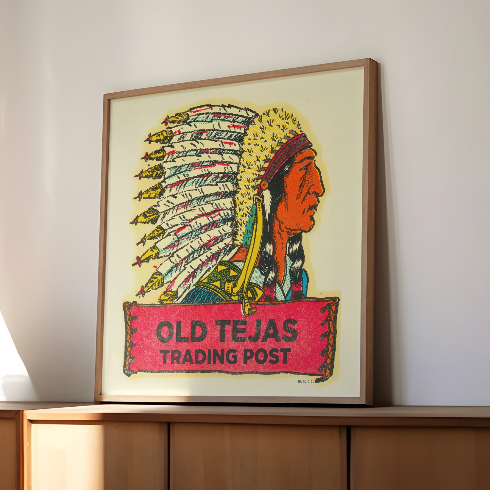 Tejas Trading Post Vintage Decal Art Print – Tejas Country Club